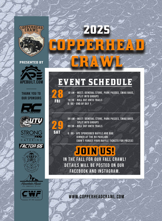 Copperhead Crawl – APE BUILT